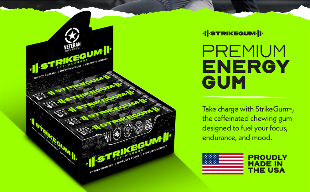 Strike Premium Energy Gum | Tray – StrikeGum