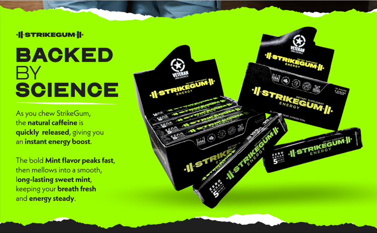 Strike Premium Energy Gum | Tray – StrikeGum